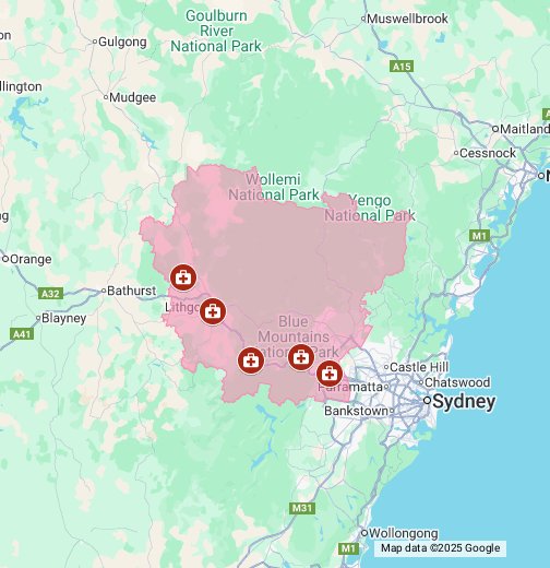 Nepean Blue Mountains LHD – Google My Maps